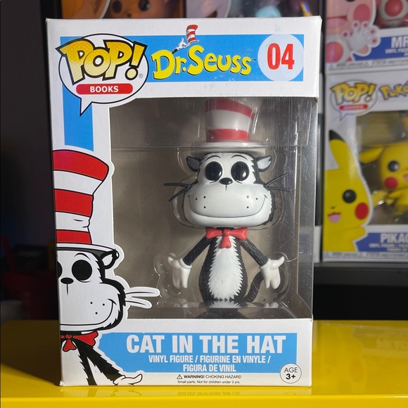 Funko | Toys | Funko Dr Seuss Cat In The Hat Figure Black White Red ...